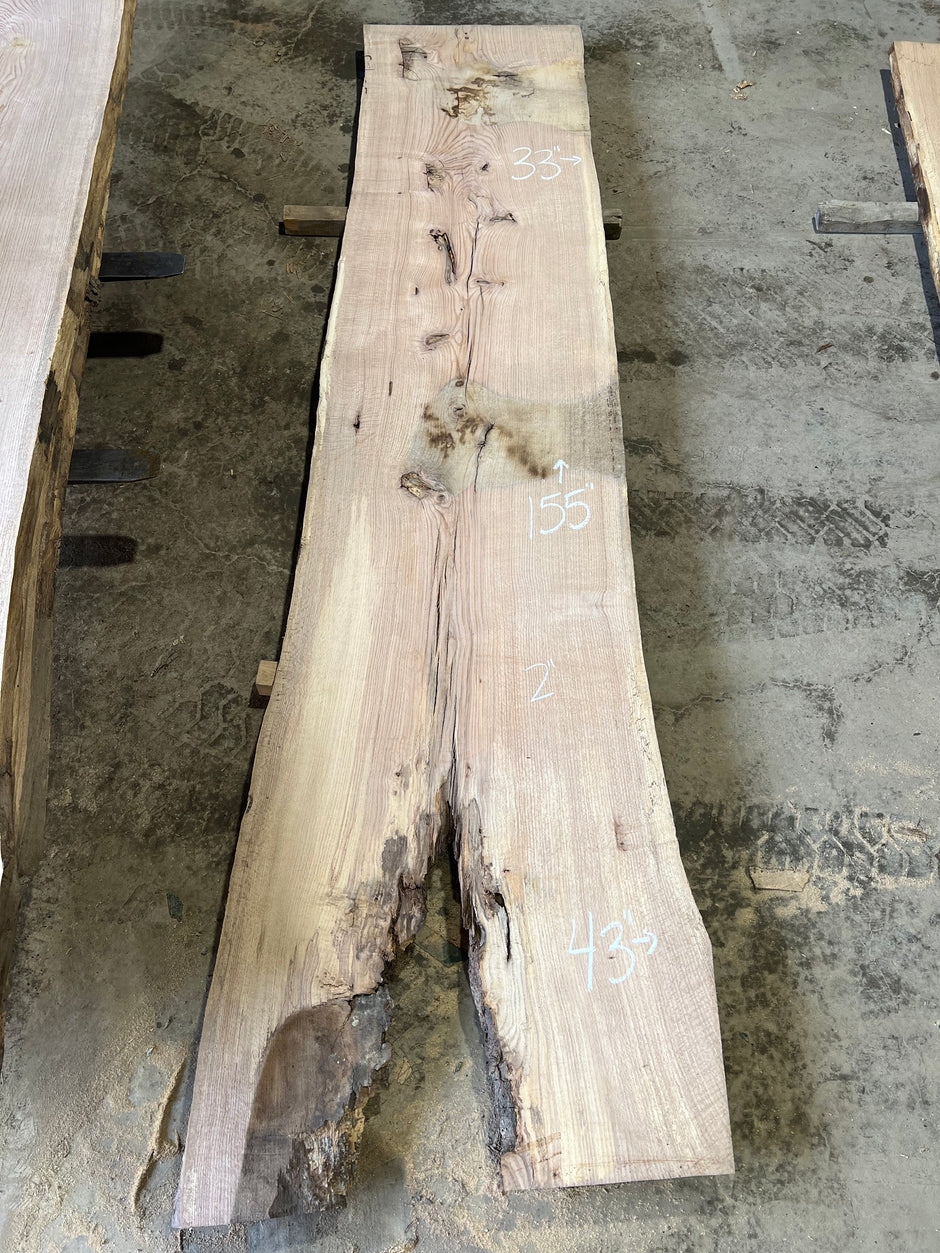 Live Edge Red Oak Slabs, Red Oak Wood Slabs With Live Edge, Kiln Dried ...