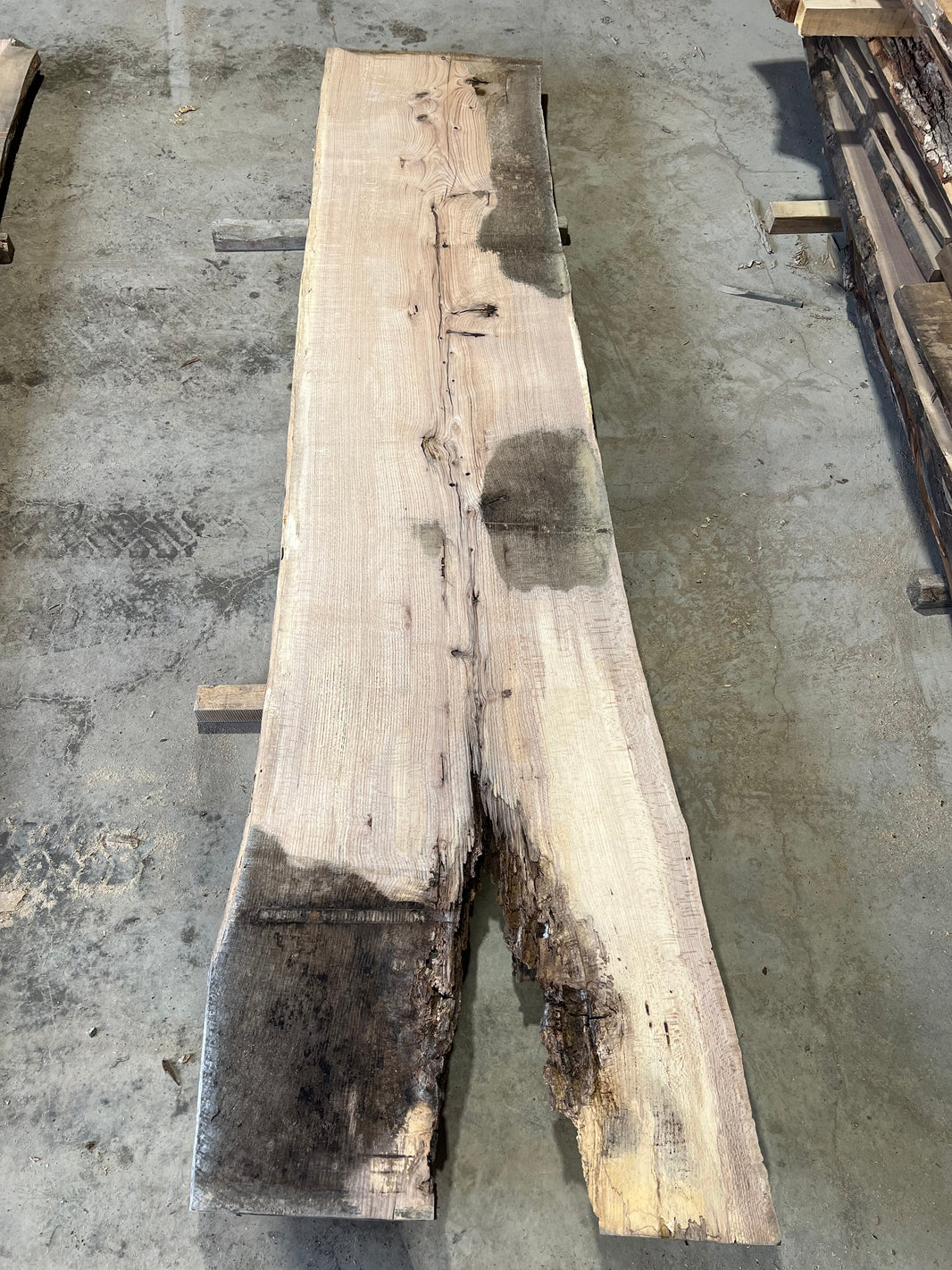 Live Edge Red Oak Slabs, Red Oak Wood Slabs With Live Edge, Kiln Dried ...