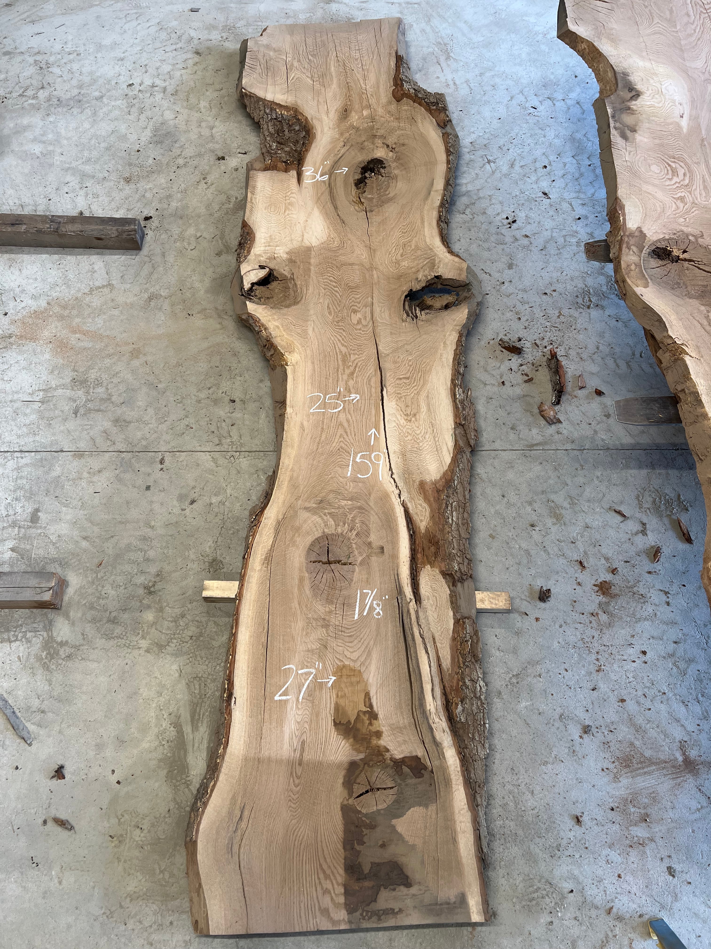Live Edge White Oak Slabs, White Oak Wood Slabs With Live Edge ...