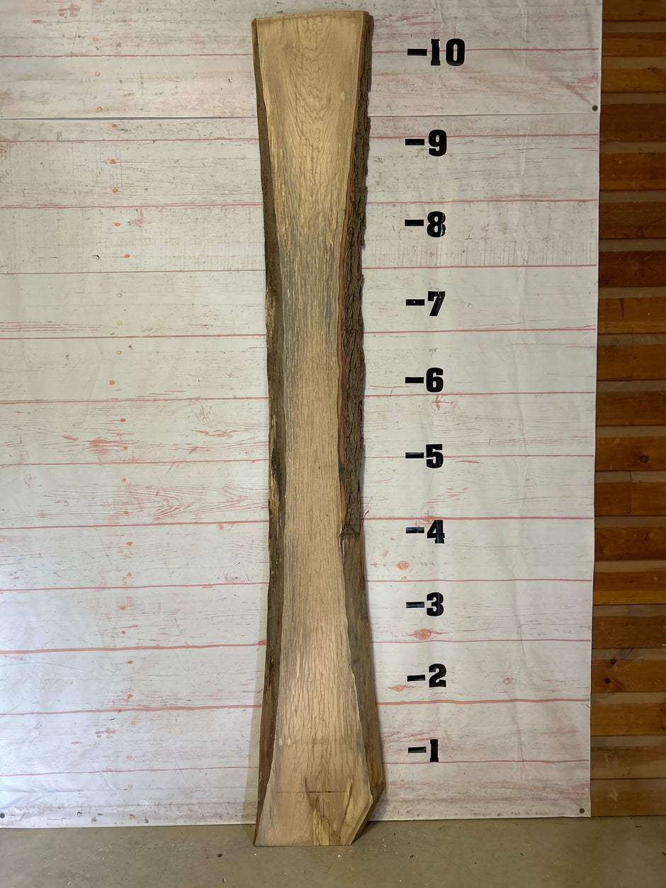 Live Edge Hickory Slabs, Hickory Wood Slabs With Live Edge, Kiln Dried ...