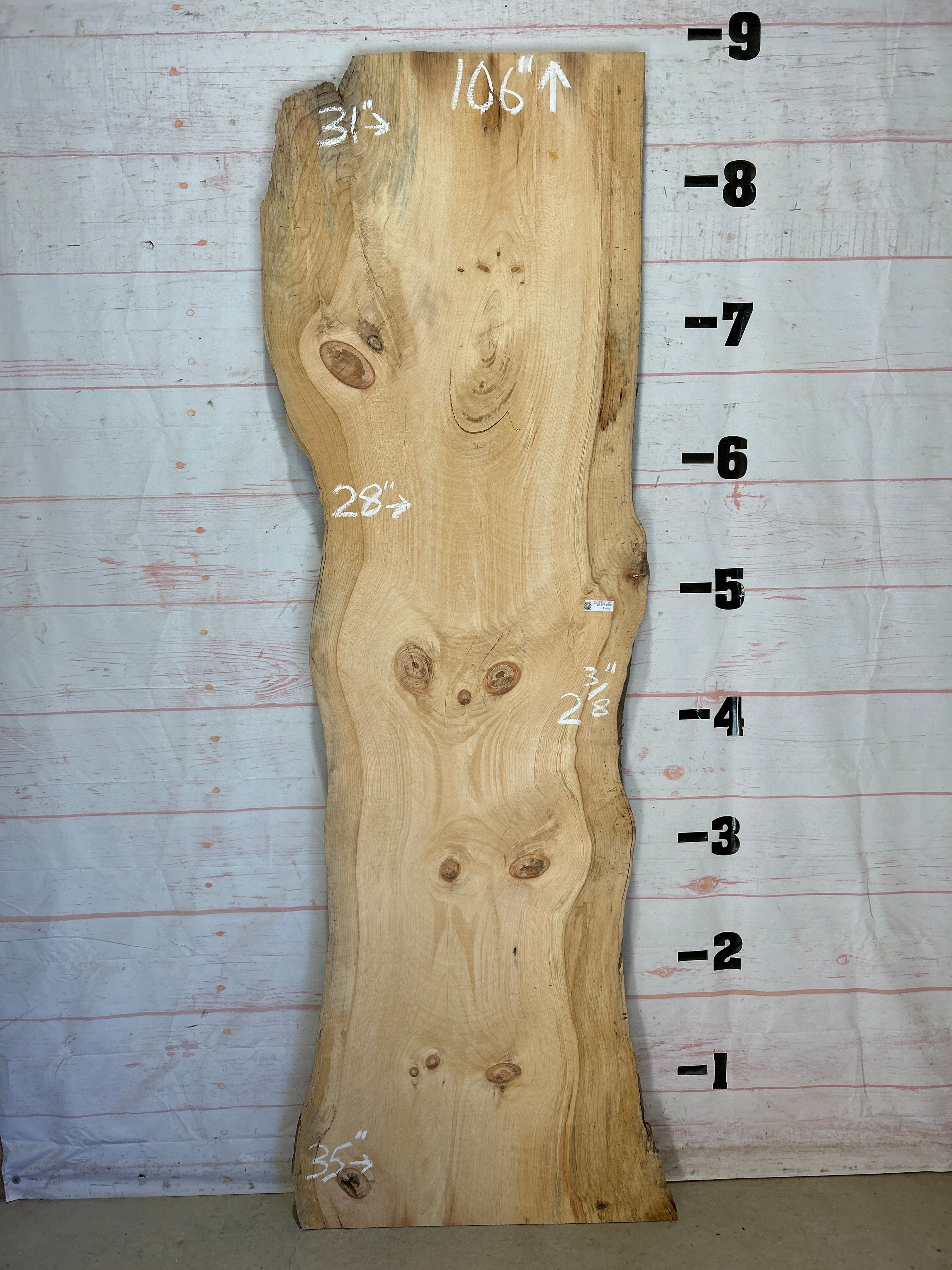 Live Edge Pine Slabs, Pine Wood Slabs With Live Edge, Kiln Dried ...