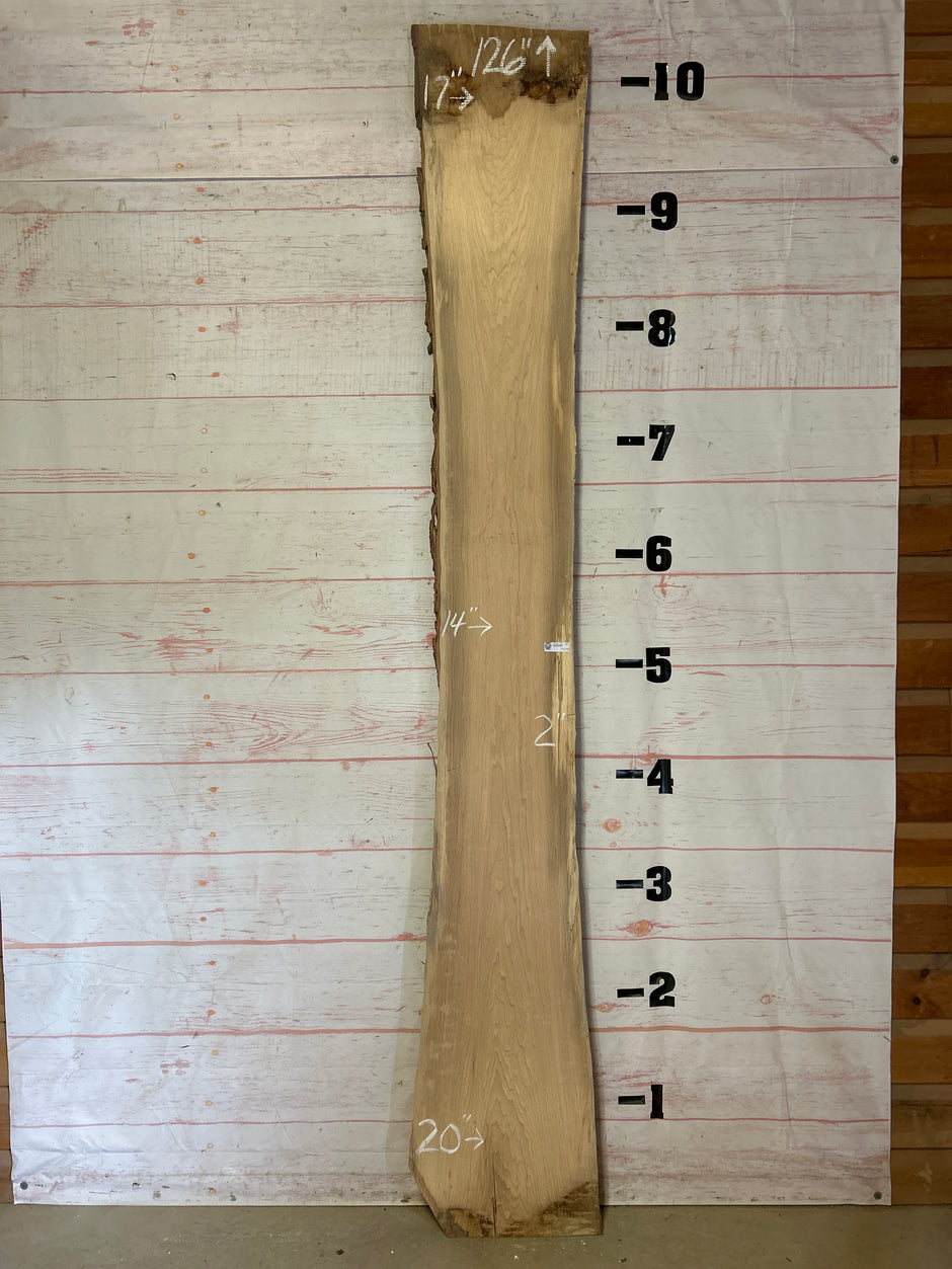 Live Edge Hickory Slabs, Hickory Wood Slabs With Live Edge, Kiln Dried ...