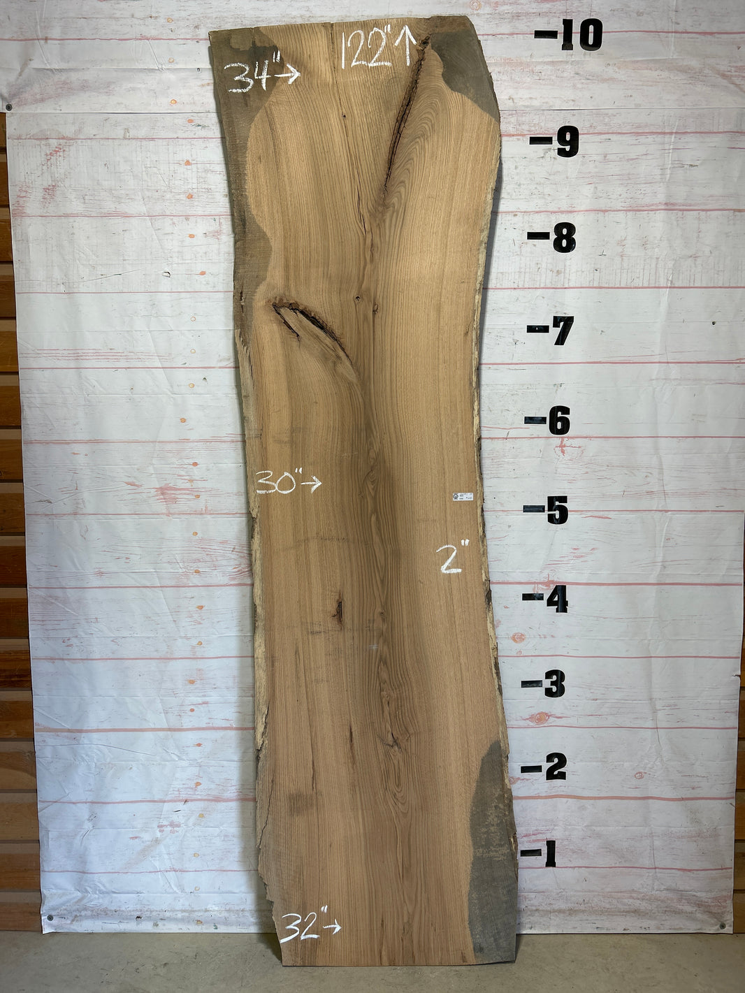 Live Edge Red Oak Slabs, Red Oak Wood Slabs With Live Edge, Kiln Dried ...