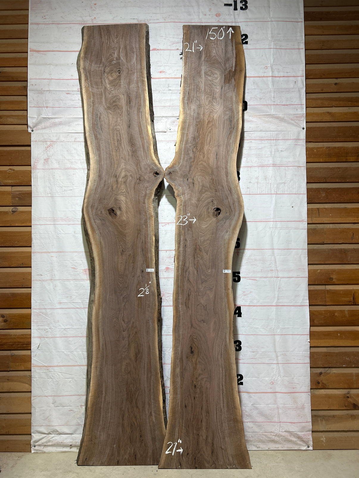 Live Edge Walnut Set Sku#26996-100 – Alderfer Lumber