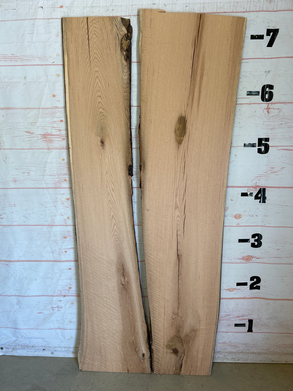 Live Edge Red Oak Slabs, Red Oak Wood Slabs With Live Edge, Kiln Dried ...