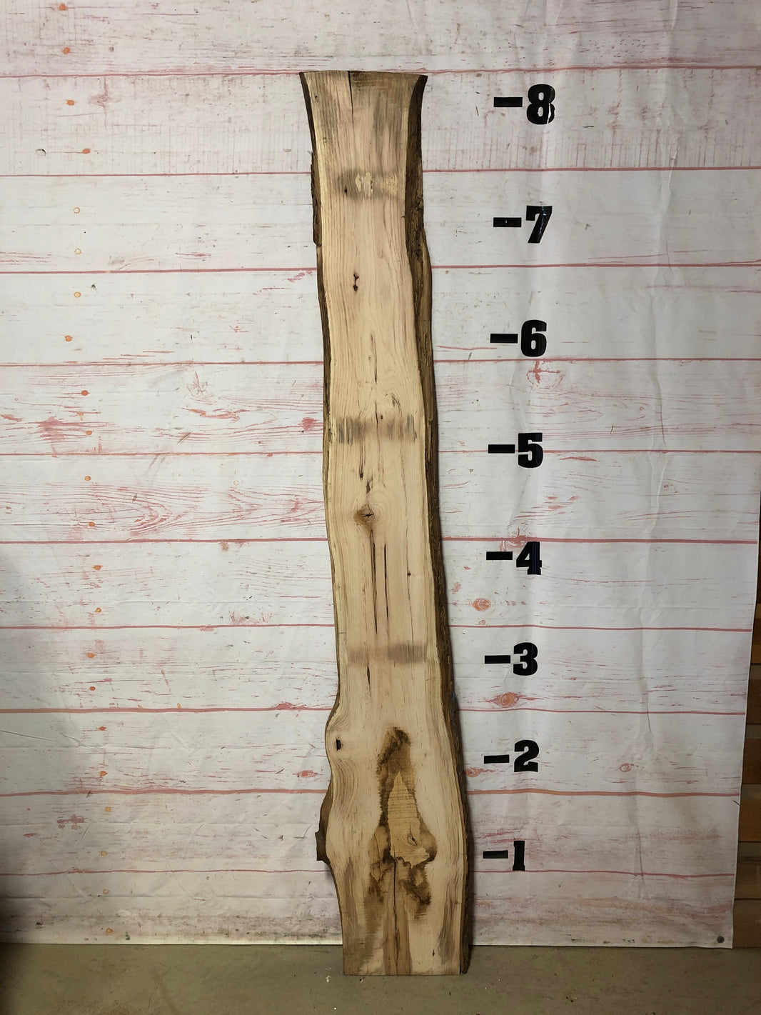 Live Edge Hickory Slabs, Hickory Wood Slabs With Live Edge, Kiln Dried ...